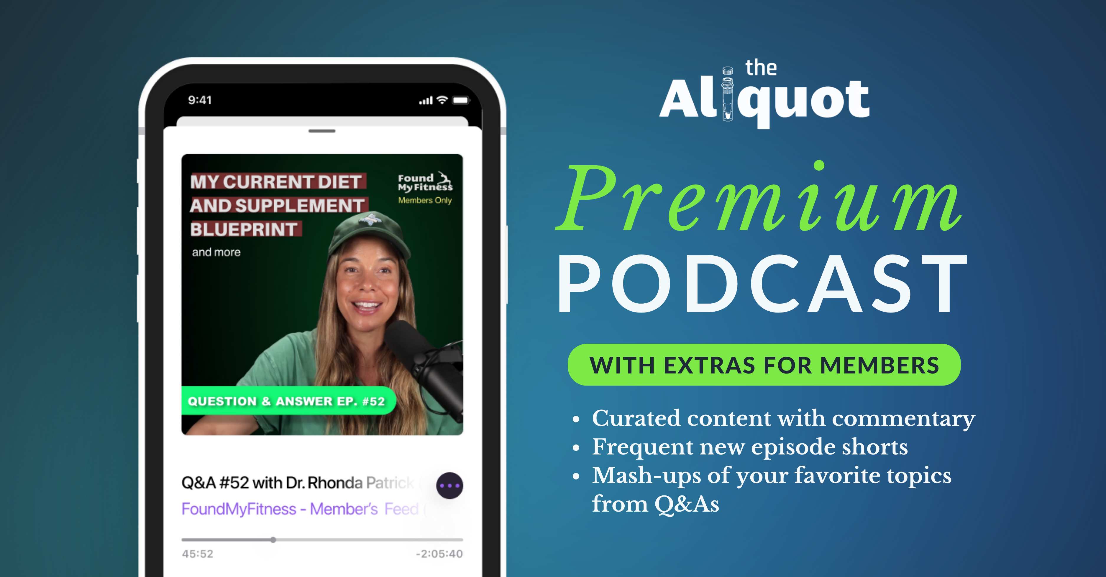 The Aliquot Podcast - new curations from FoundMyFitness usually weekly