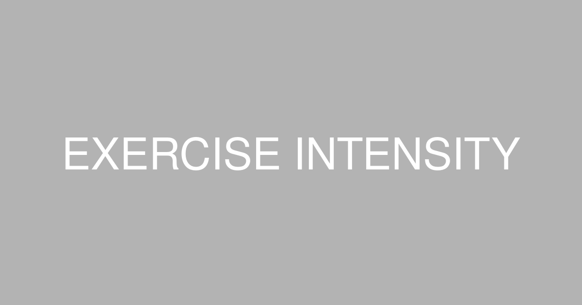 FoundMyFitness Topic - Exercise Intensity