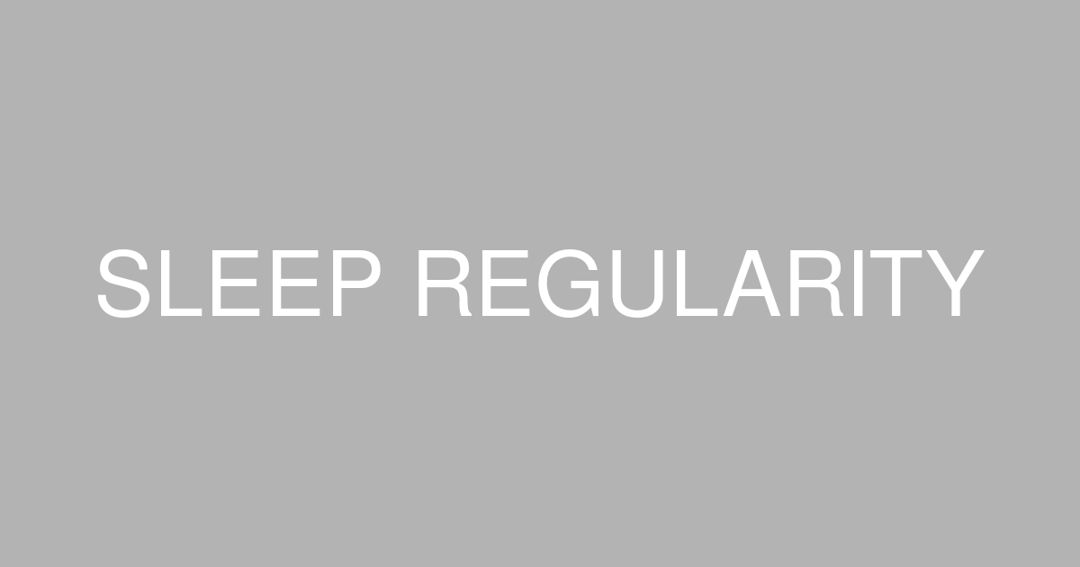 FoundMyFitness Topic - Sleep Regularity