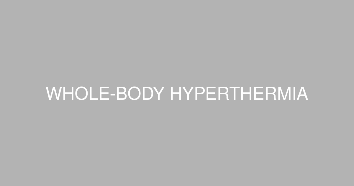 FoundMyFitness Topic - Whole-body hyperthermia